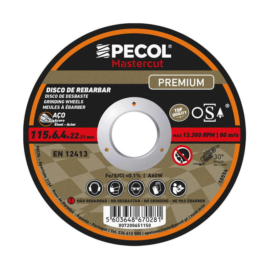 Disco Rebarbar Aço Premium :: Loja Pecol
