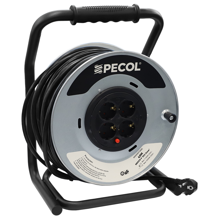 Extensão Elétrica 2,5mm2 Com enrolador PECOL :: Loja Pecol